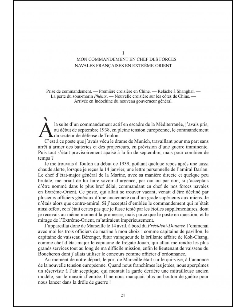 A la barre de l'Indochine par l'Amiral Decoux. Remise de 5%