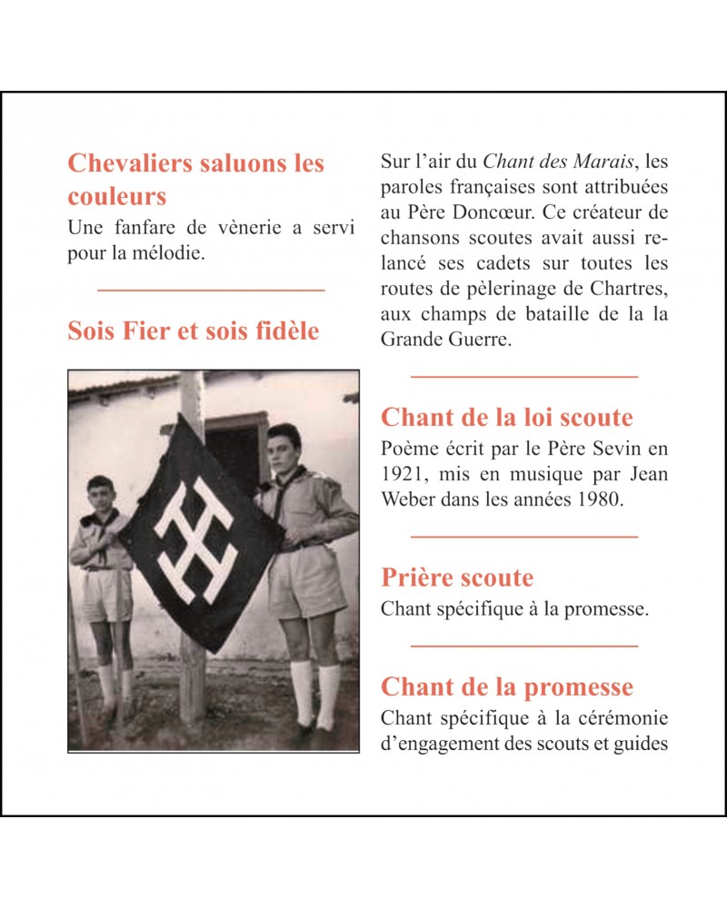 Retrouvez 31 chansons scoutes par le choeur de la Joyeuse Garde